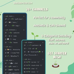 Forest Green Cafe Discord Server Template: Community Server Design ...
