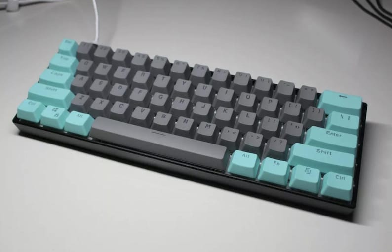 Keycap Translucent / Blue Grey / 104pc - Etsy