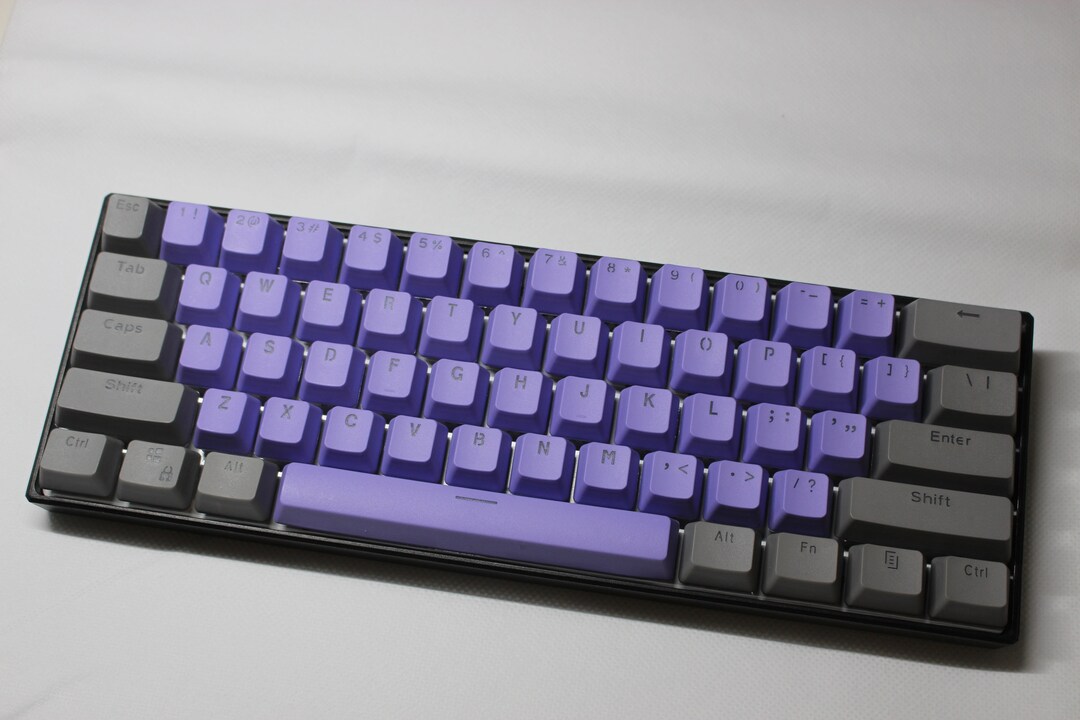 Keycap Translucent / Purple Grey / 104pc - Etsy