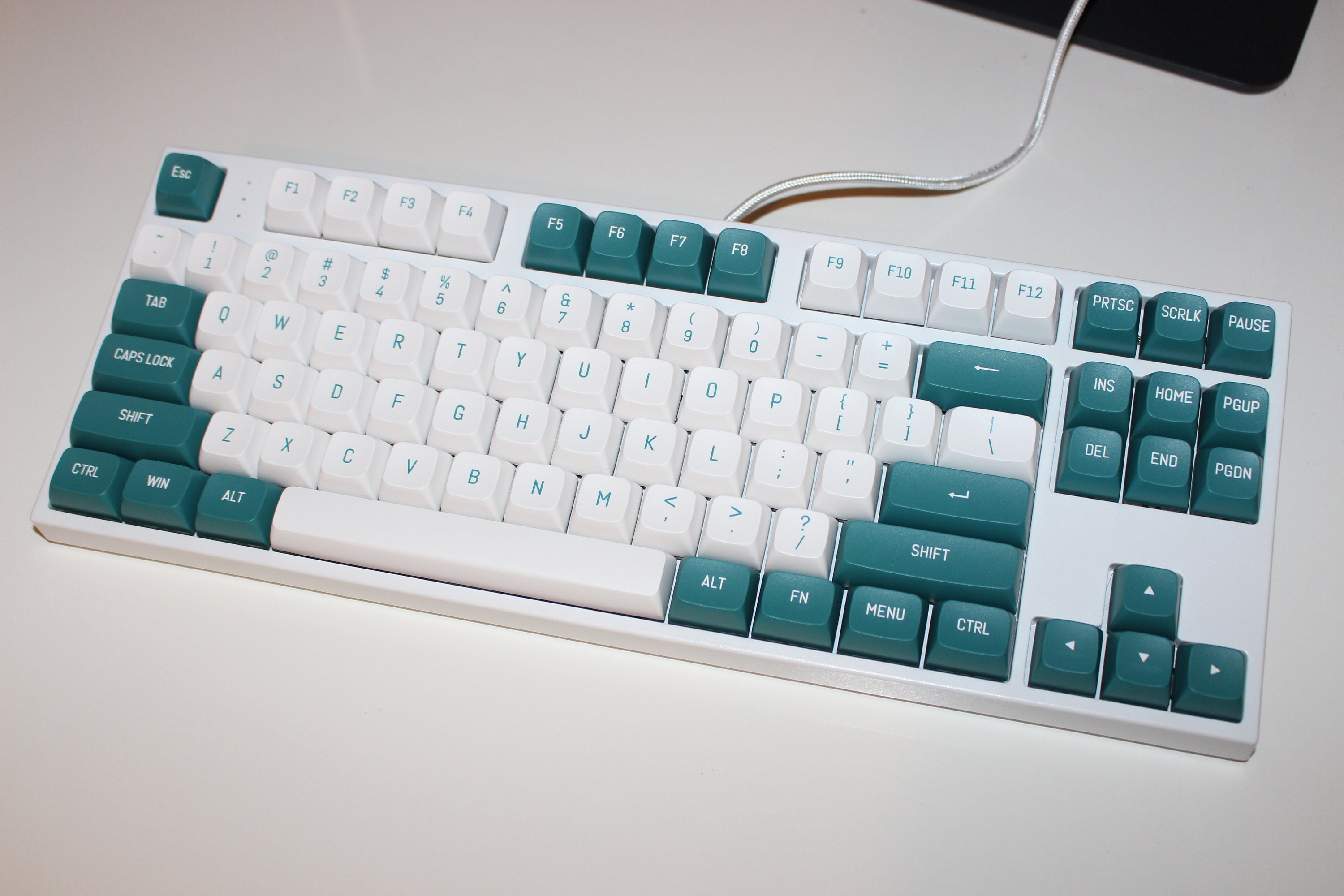 Keycaps / Green White / 149 Keys - Etsy