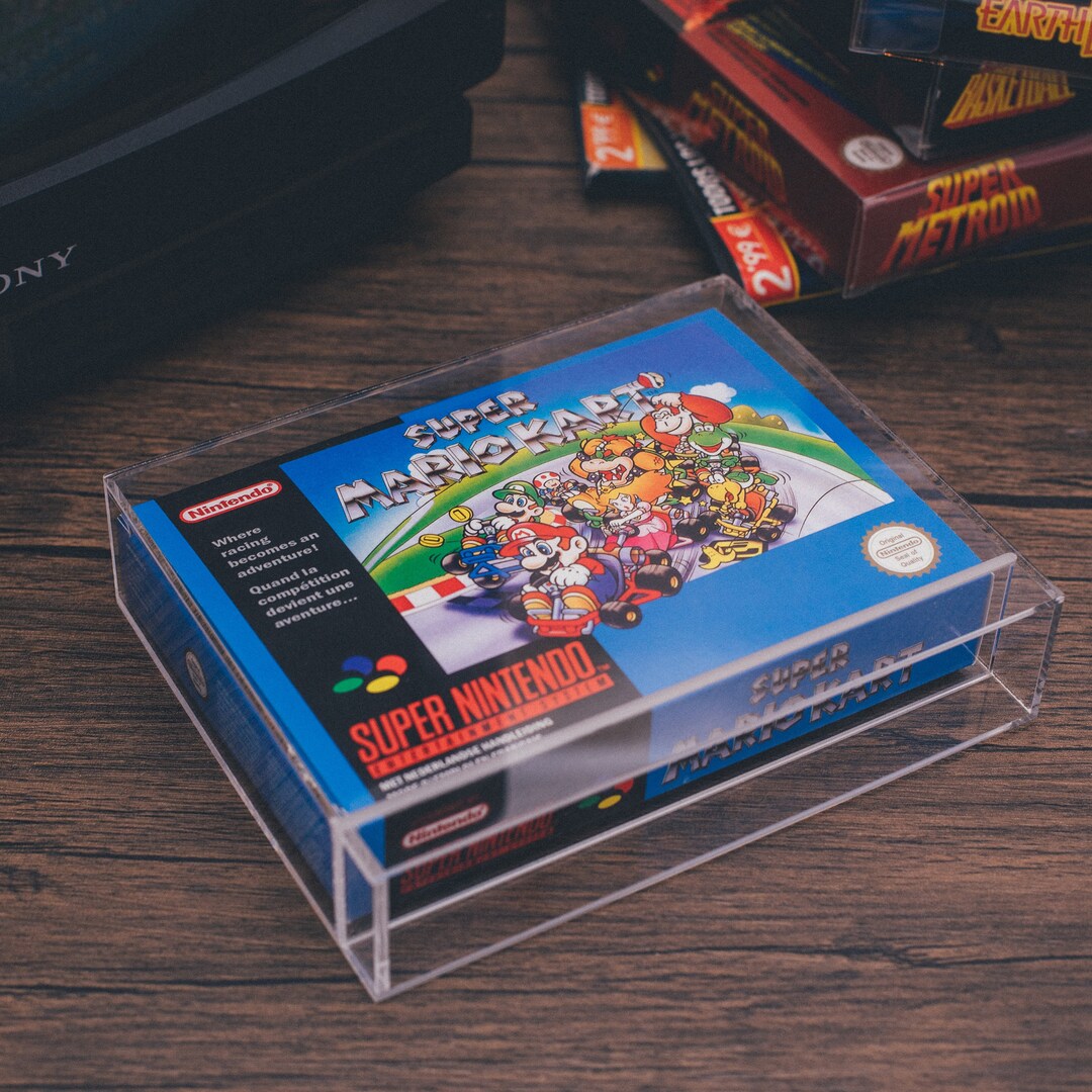 Protective Storage Case Boxed Super Nintendo SNES Game Does Not Include ...