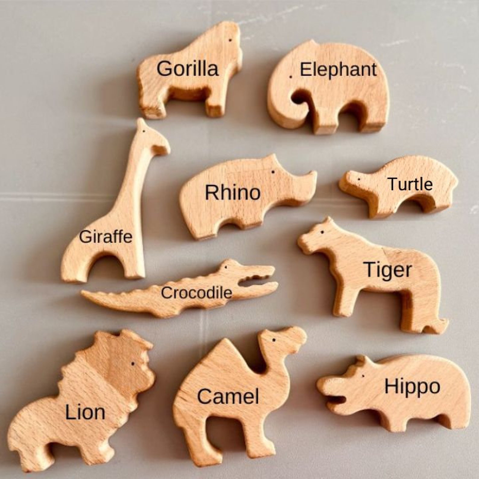 Wooden Animals Montessori Toys 1 Year Old Sensory Toys - Etsy Australia
