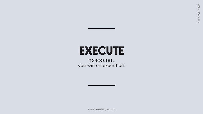 Execute Motivational 1080p/4k PC Desktop Background Positive - Etsy