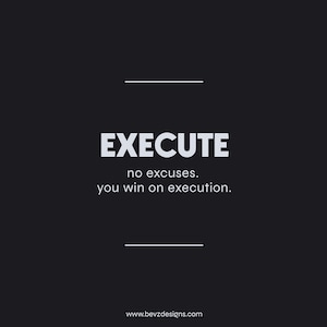Execute Motivational 1080p/4k PC Desktop Background Positive - Etsy