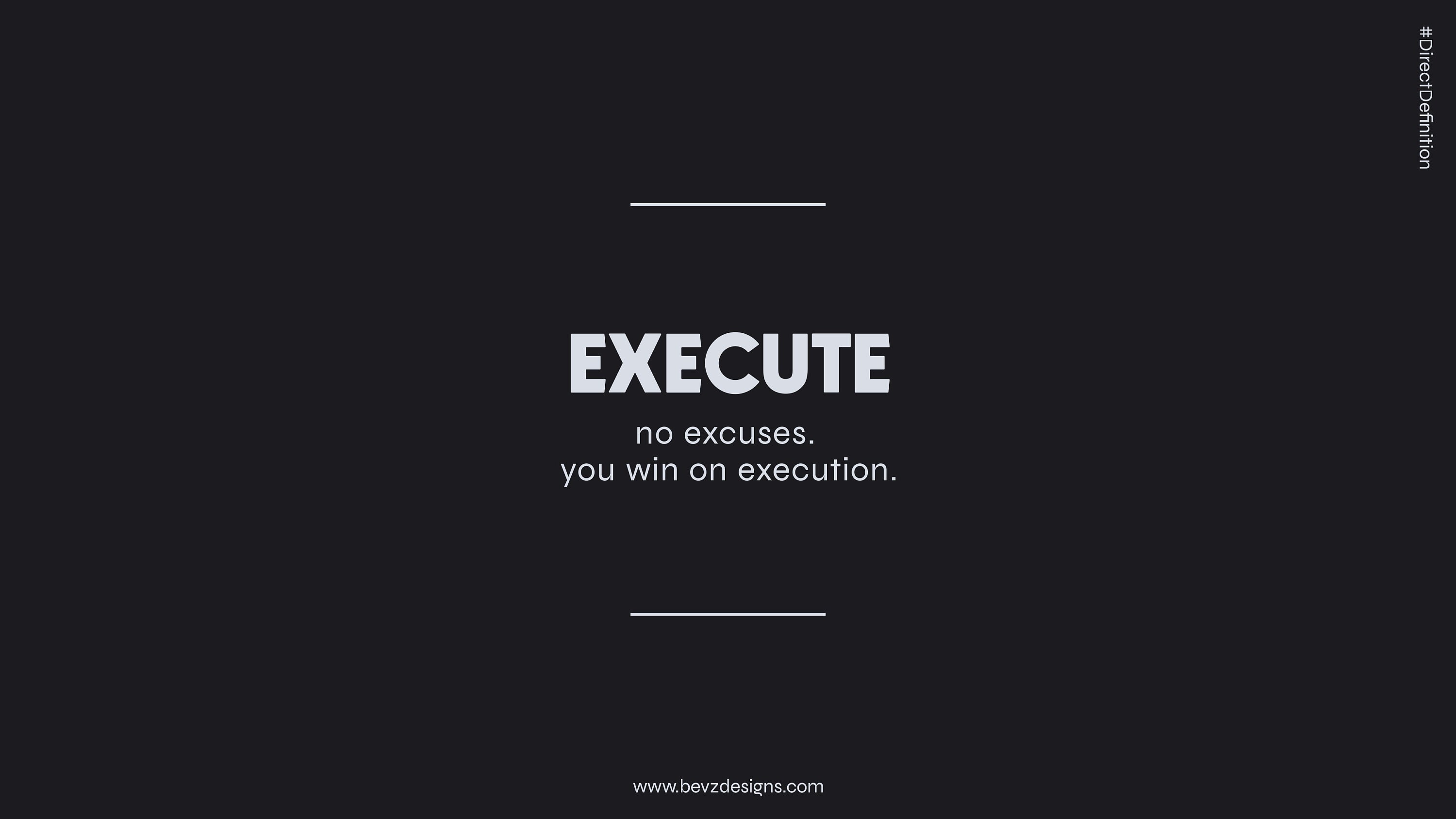Execute Motivational 1080p/4k PC Desktop Background Positive - Etsy