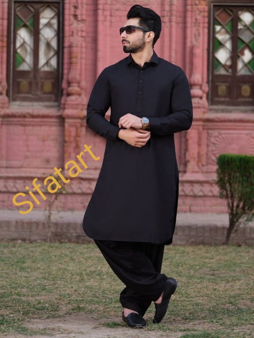 Men's Pathani Kurta,handmade Kurta, Panjabi Designer Gent's Kurta for ...