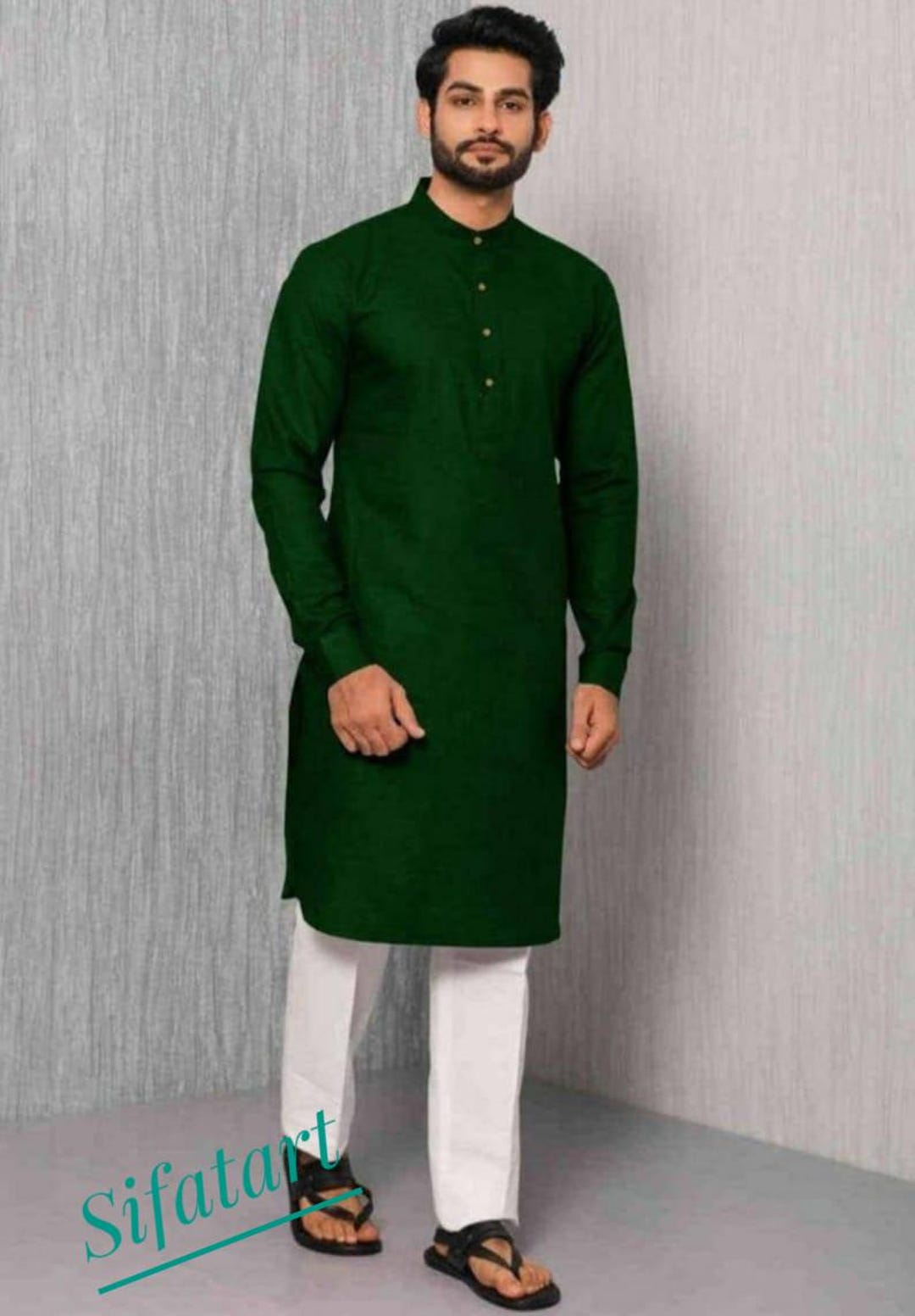 Indian Pathani Outfits ,panjabi Kurta With Pants, Party Wear Kurta With ...