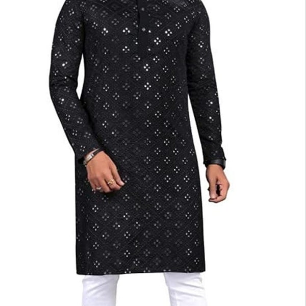 Mens Chicken Work Kurta - Etsy
