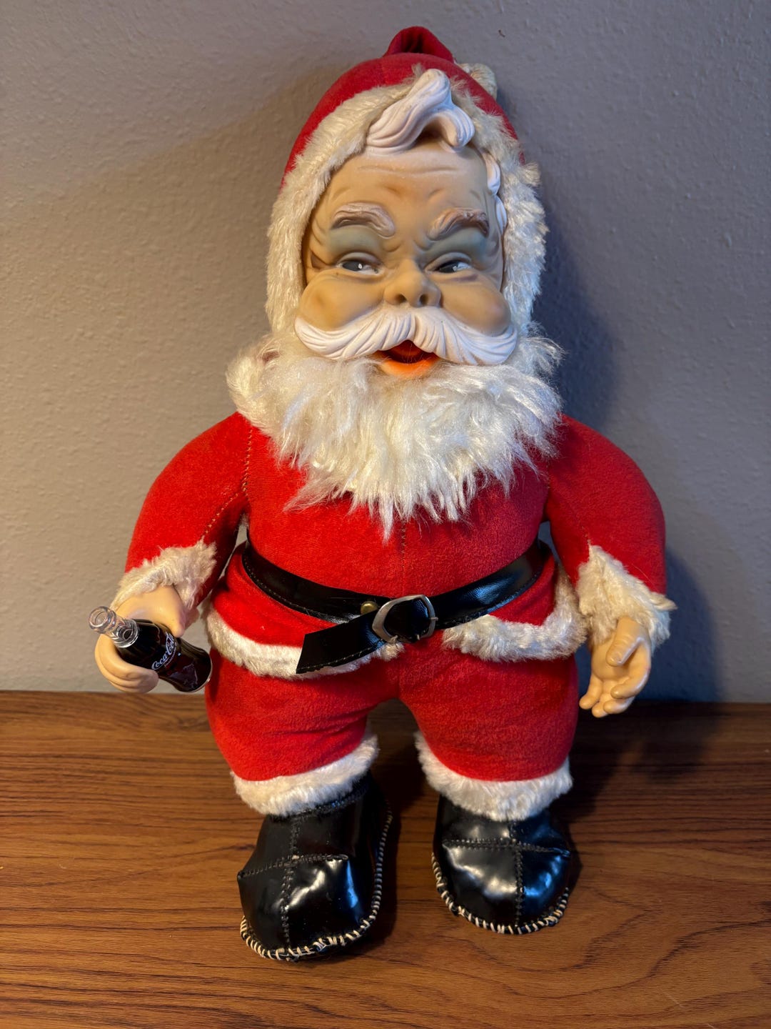 Vintage 1960's Rushton Santa Claus Plush Doll Rubber Face - Etsy