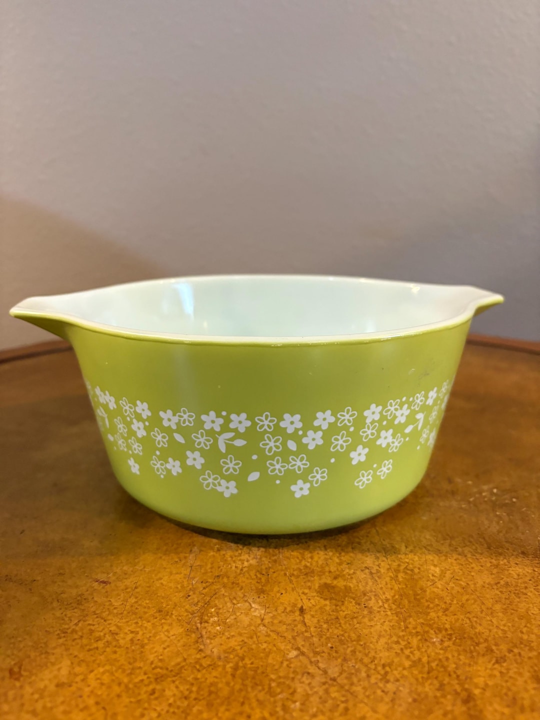 Vintage Pyrex Spring Blossom Casserole Dish 1.5 Qt 474-B Crazy Daisy ...