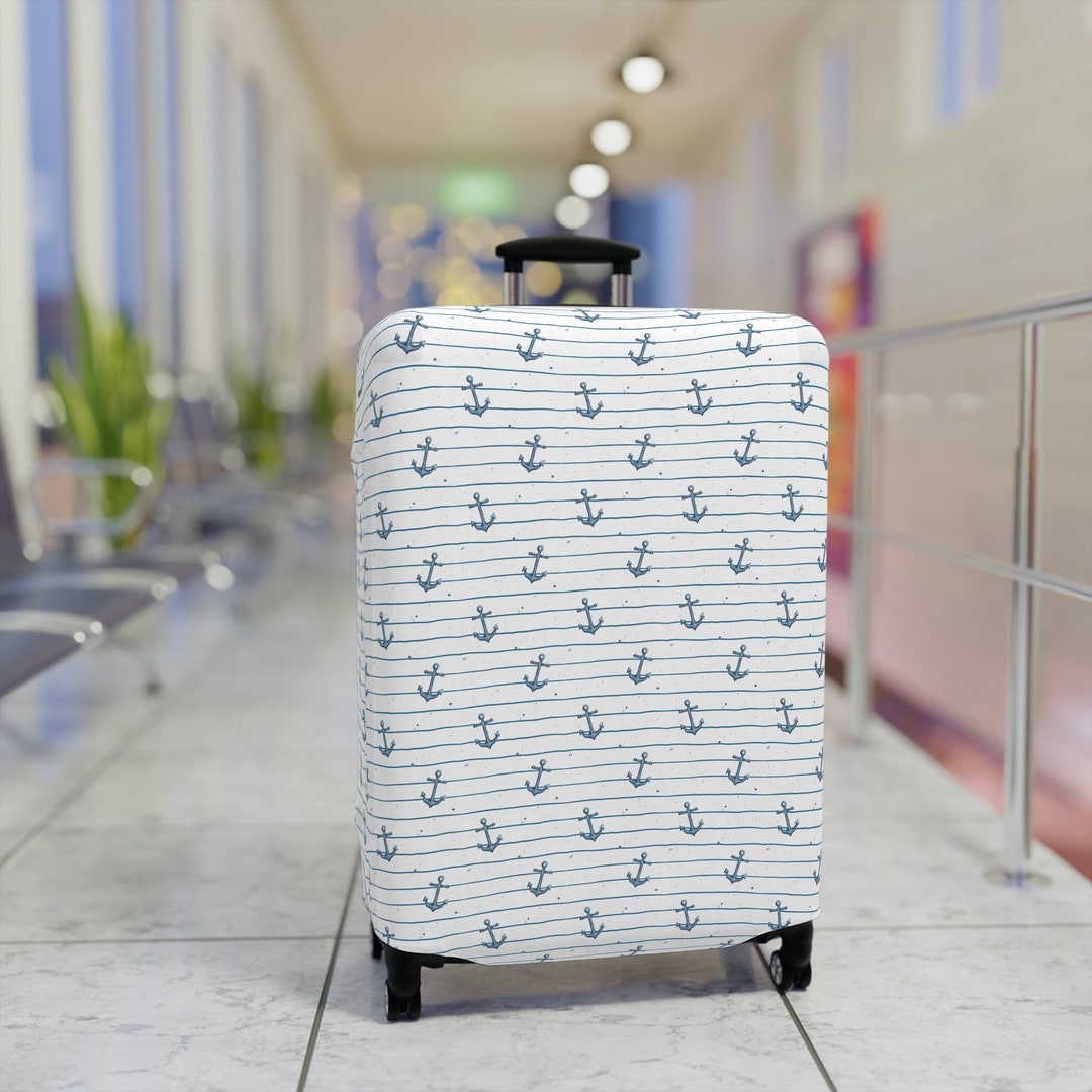 Cruise Luggage Cover Nautical Luggage Cover Cruise Suitcase Cover ...