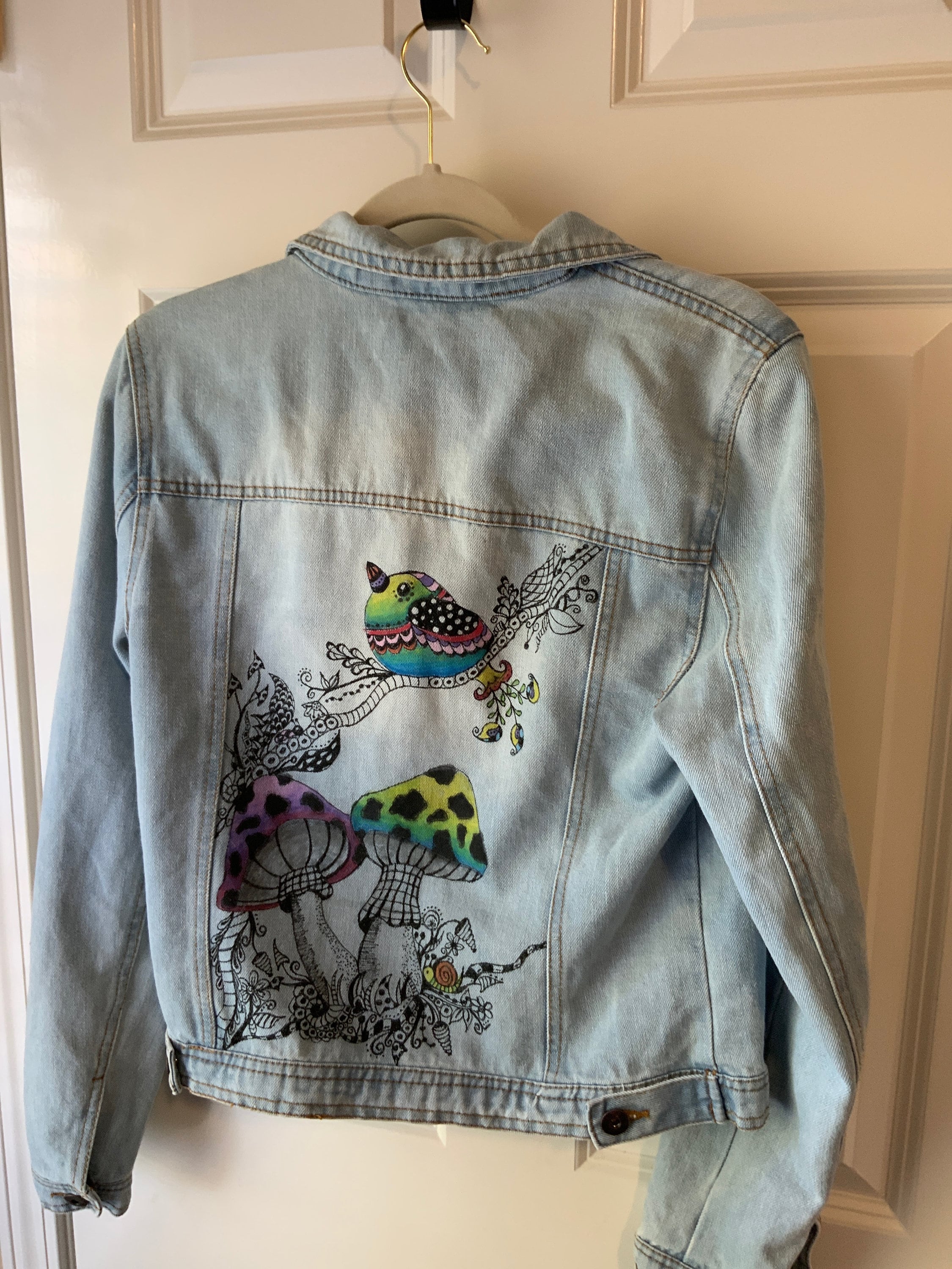 Custom Hand Painted Jean Jackets - Etsy