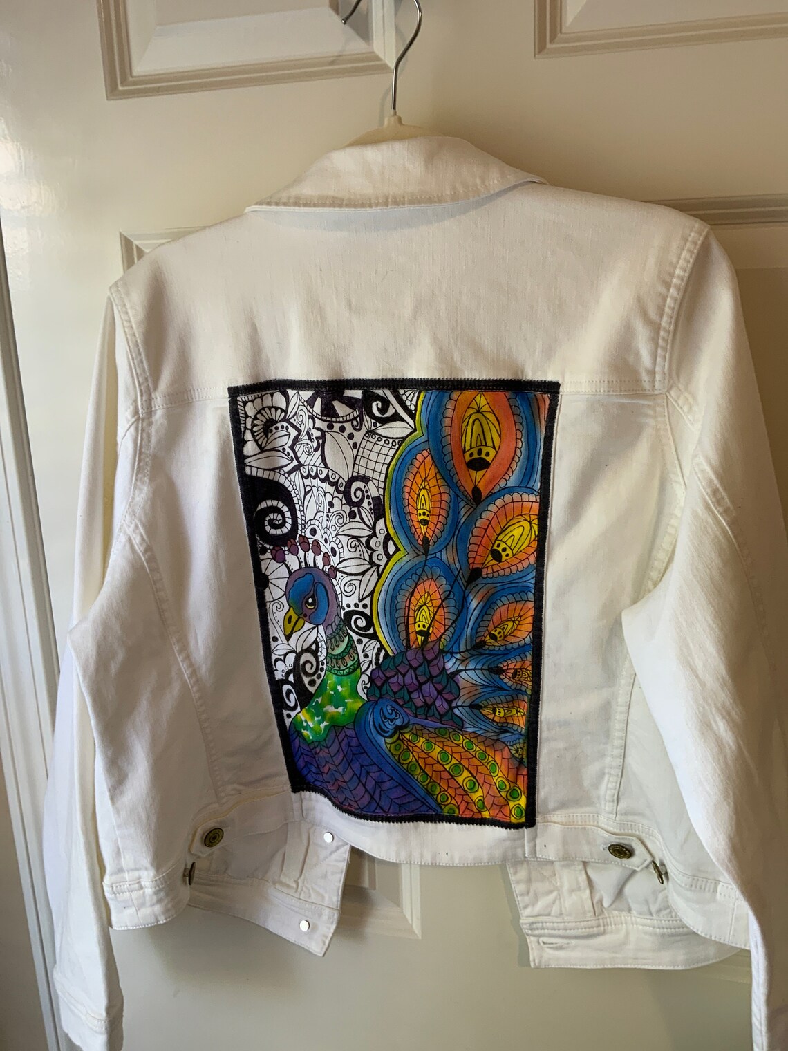 Custom Hand Painted Jean Jackets - Etsy