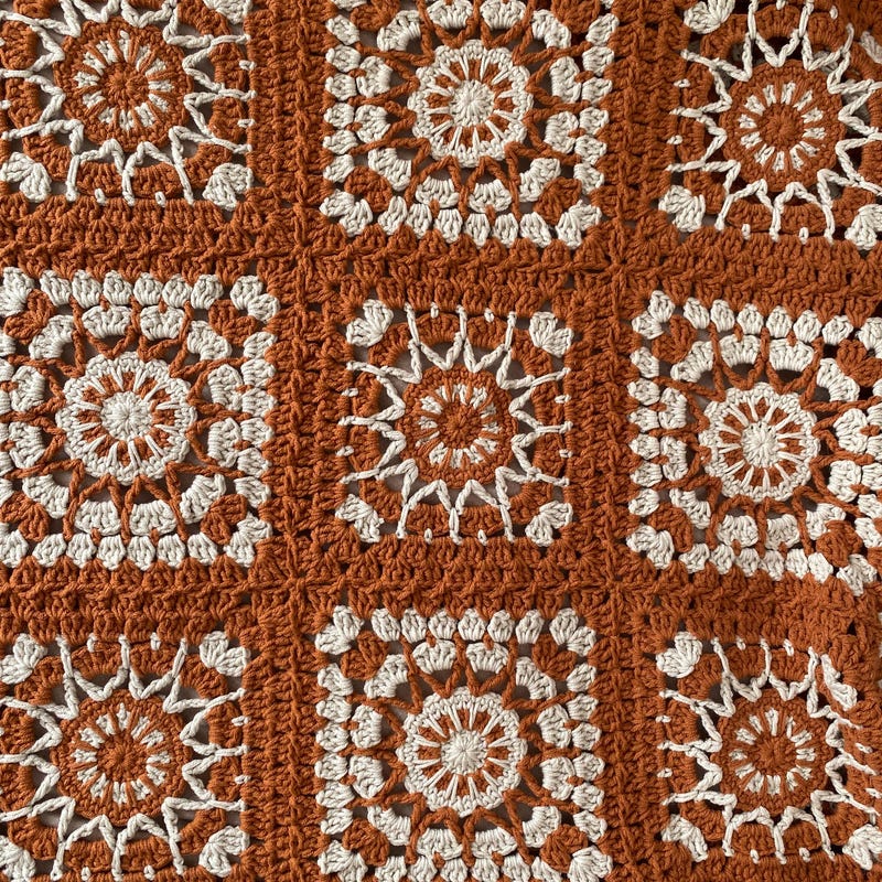 Brown Afghan - Etsy