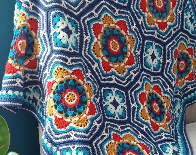 Crochet Persian Tiles Blanket,justin Bieber Blanket,crochet Granny ...