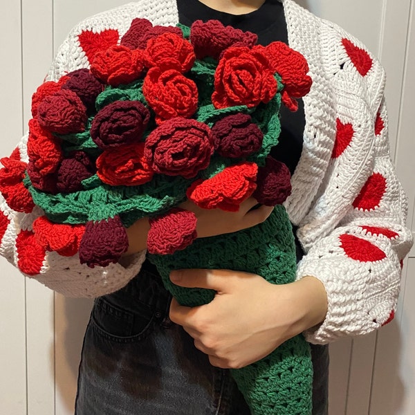 Crochet Flower Bouquet Blanket - Etsy