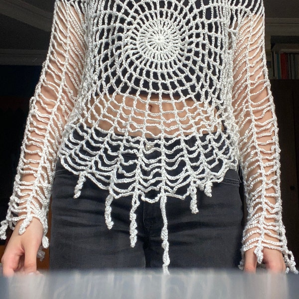 Spider Web Sweater - Etsy