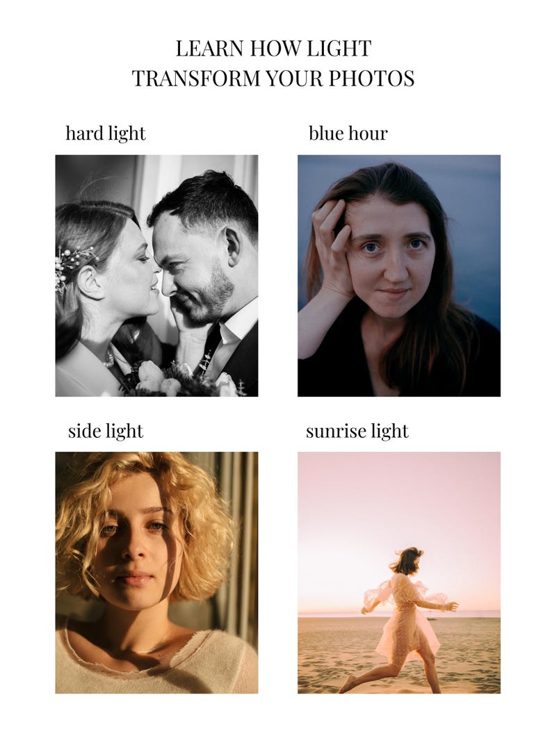 Natural Light Photography Guide for Portrait Photographers | Cinematic ...