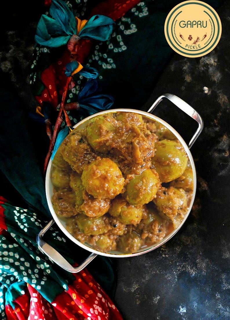 Homemade Lasoda Pickle: Rajasthani Gunda Achar (400gm) - Etsy