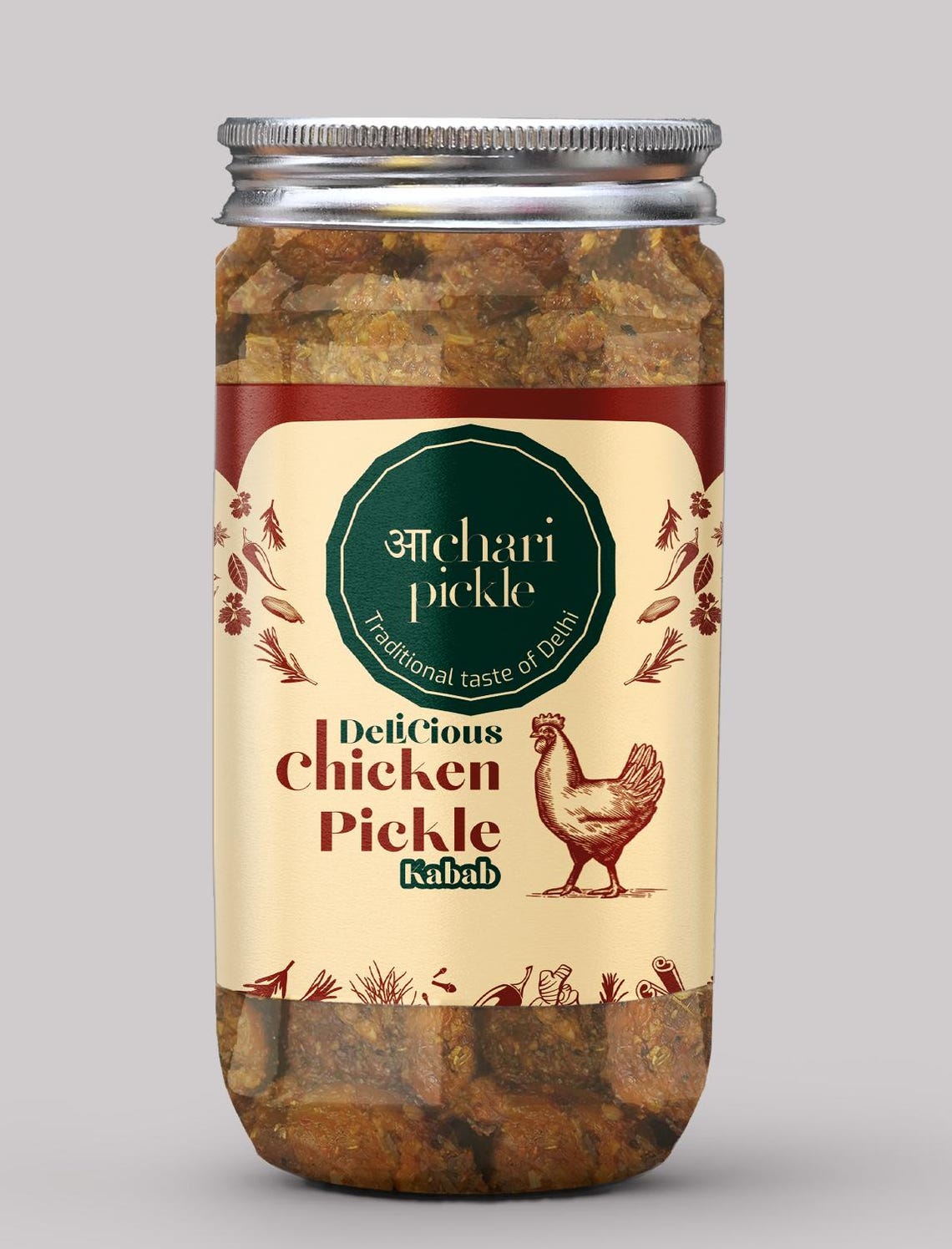 Homemade Chicken Pickle Kabab (400 GM) Non Veg Pickle(chicken Pickle ...