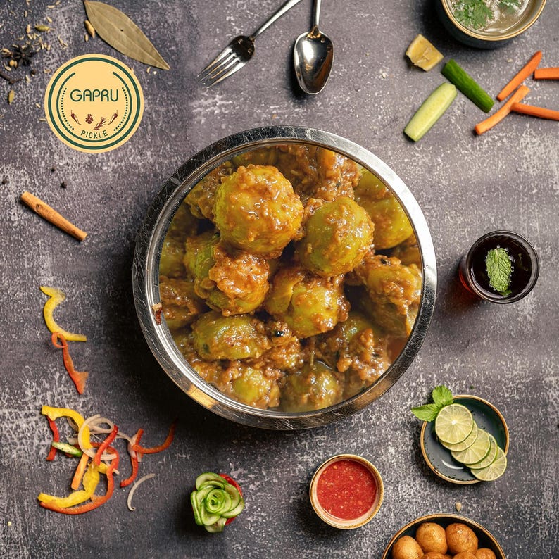 Homemade Lasoda Pickle: Rajasthani Gunda Achar (400gm) - Etsy