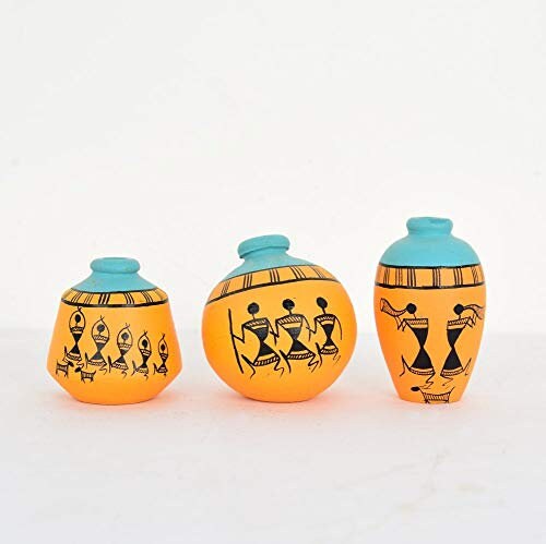 Warli Painting On Pots