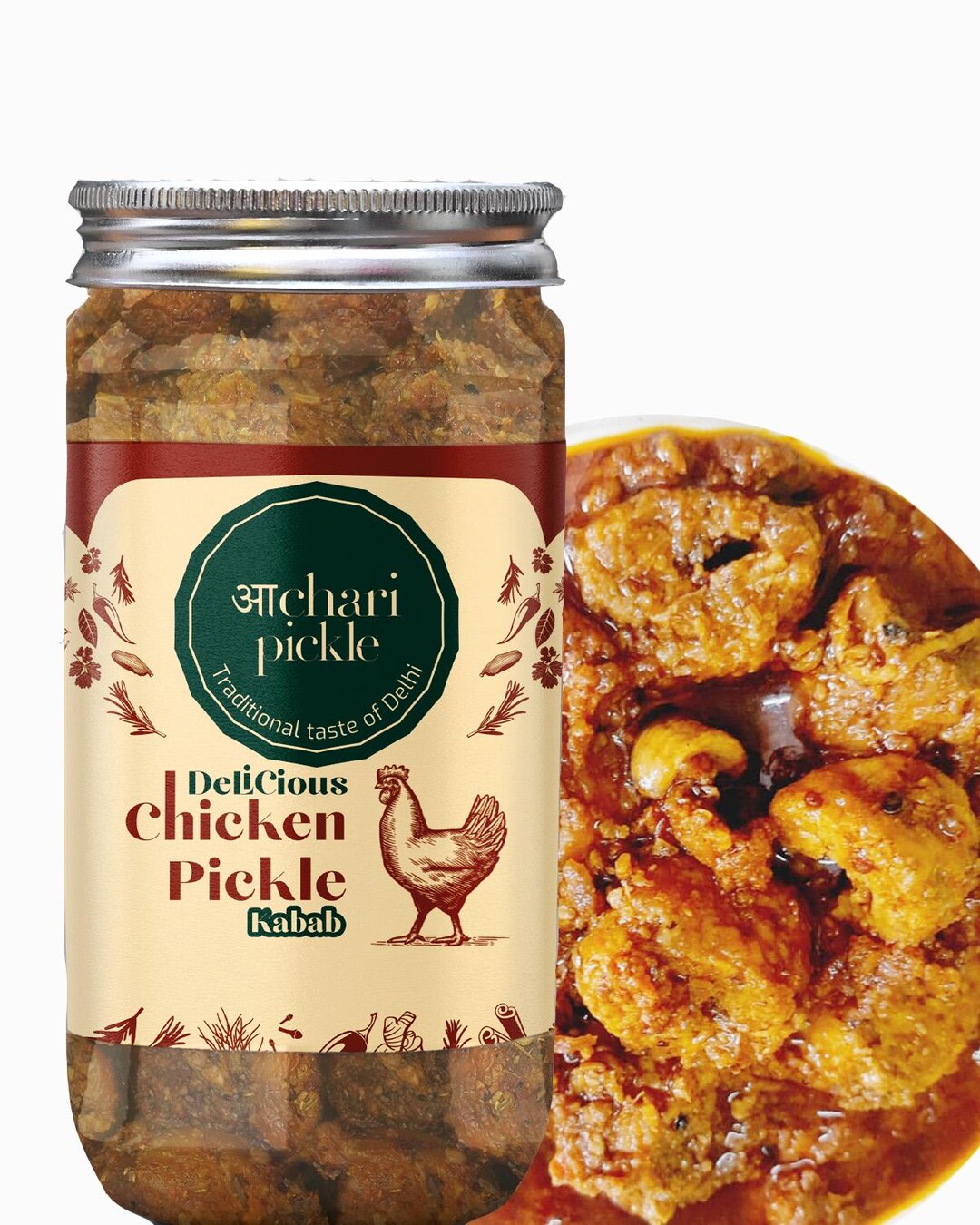 Homemade Chicken Pickle Kabab 400 GM Non Veg Picklechicken Pickle ...