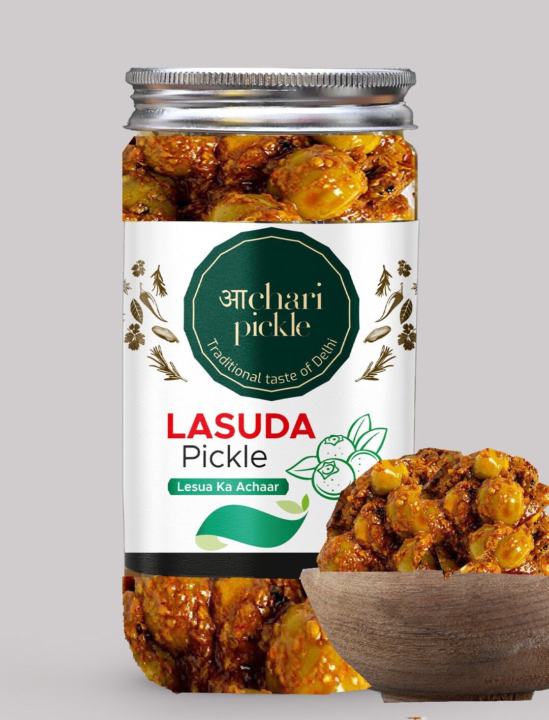 Home Made Lasode/lesua/ Gunda Pickle Achar 400gm Rajasthani Lasoda ...