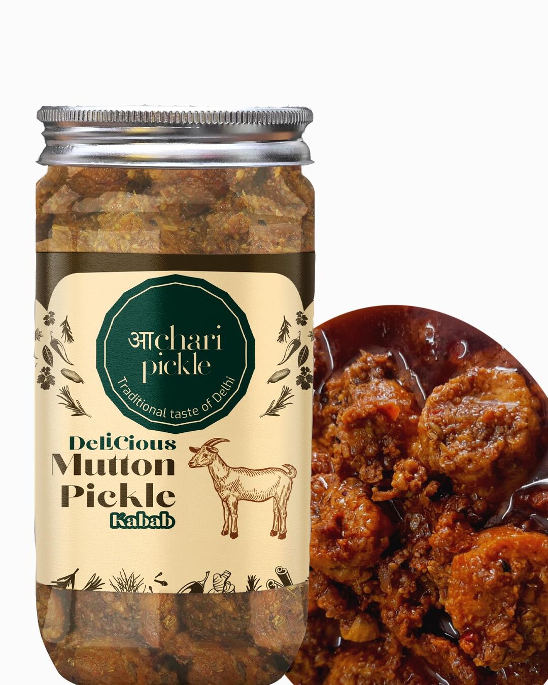 Homemade Mutton Kabab Pickle 400 GM Non Veg Picklechicken Pickle/mutton ...
