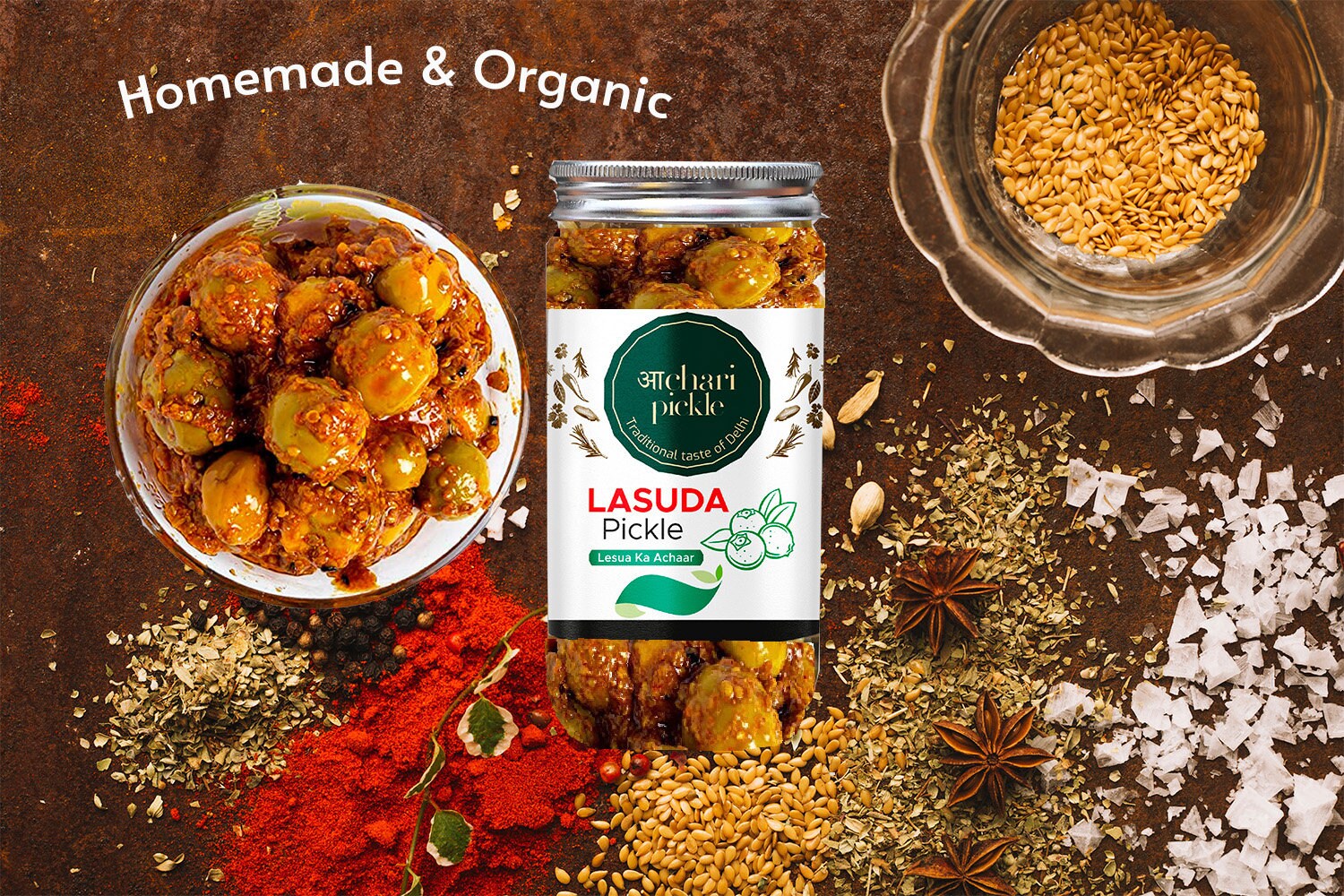 Home Made Lasode/lesua/ Gunda Pickle Achar 400gm Rajasthani Lasoda ...