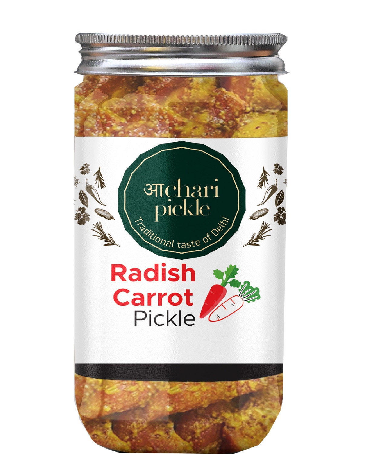 Carrot Radish Pickle, Home Made, Gajar Mooli Ka Achar 400 GM I Taste ...