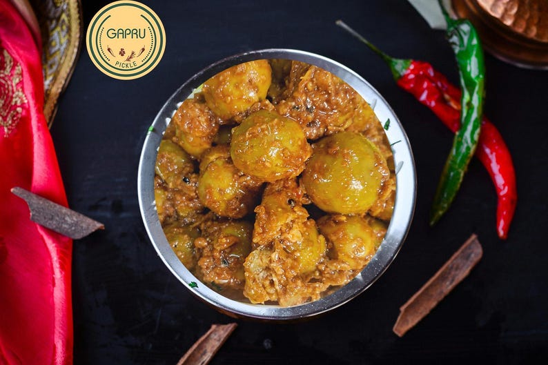 Homemade Lasoda Pickle: Rajasthani Gunda Achar (400gm) - Etsy