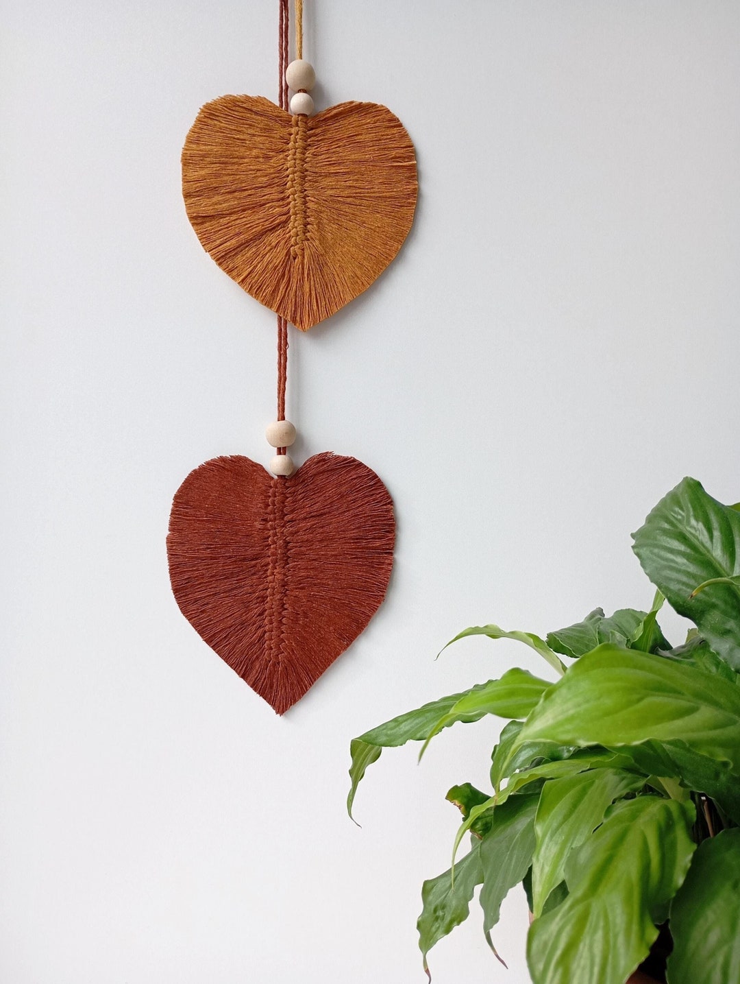 Leaf Macrame Wall Hanging Leaf Decor Macrame Wall Decor - Etsy