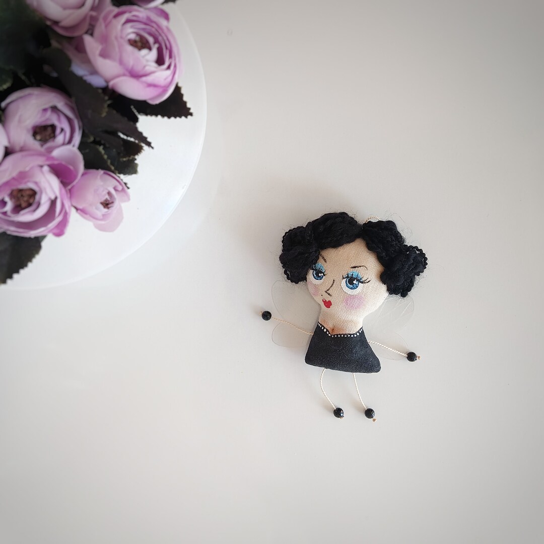 Doll Tiny Butterfly Cloth Doll Fly Textile Rag Toy Interior Doll Petite ...