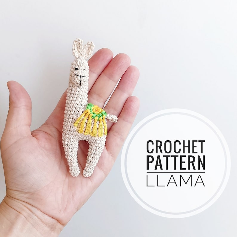 Llama Crochet Pattern Amigurumi Tiny Llama Pattern Alpaca - Etsy