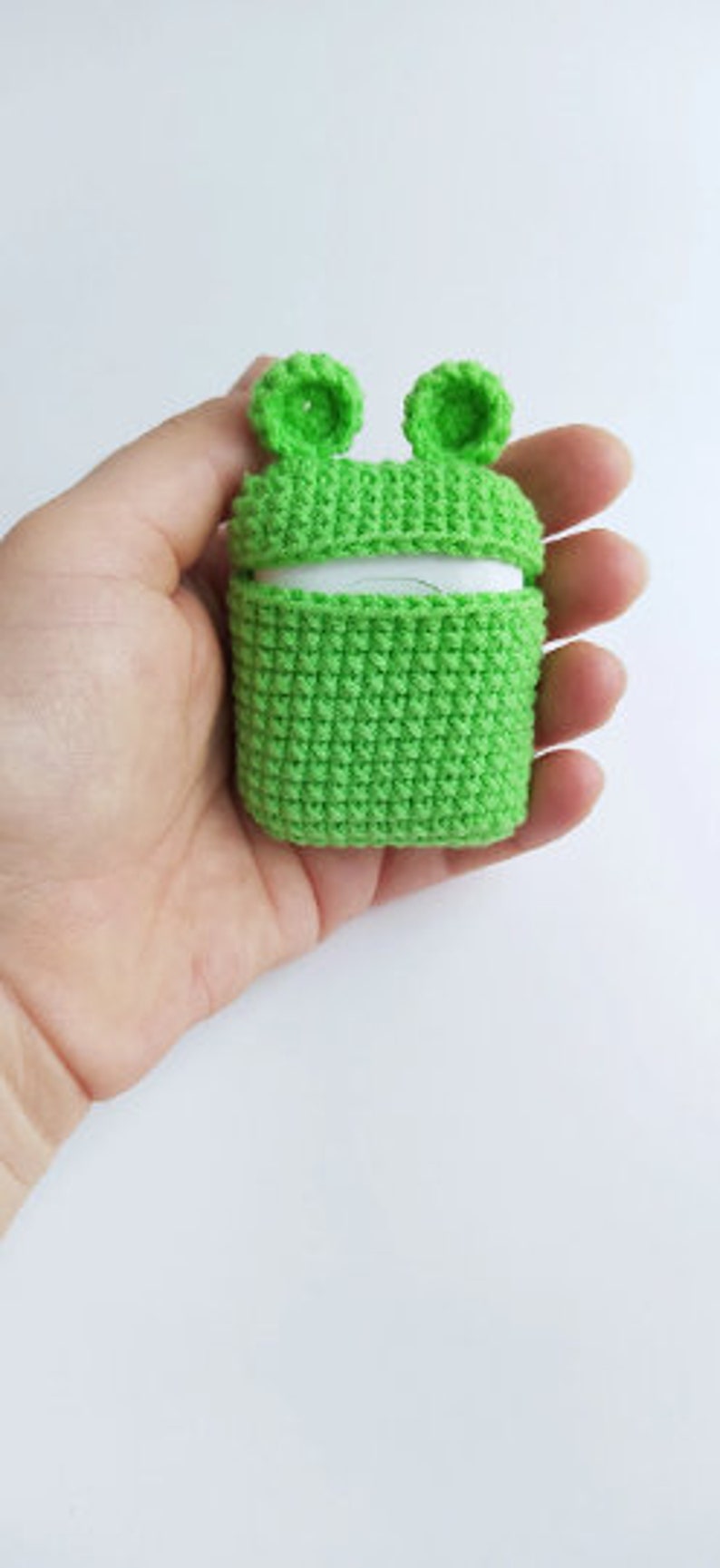 Frog AirPod Case Crochet Pattern: Amigurumi Protective Cover (PDF ...