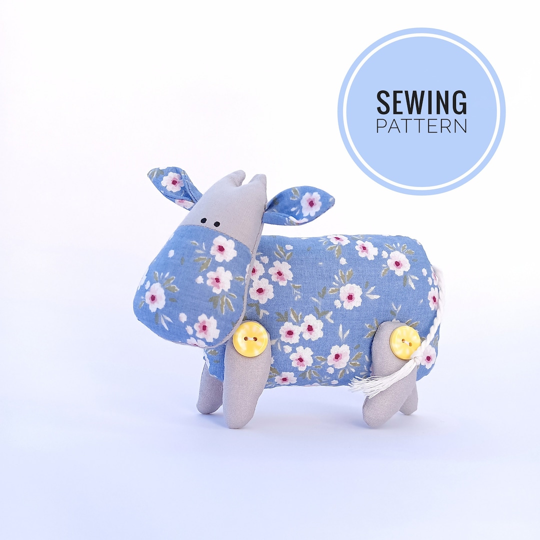 Cow Sewing Pattern: Tilda Toy Animal (PDF Pattern) - Etsy