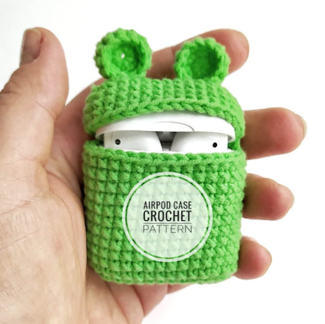 Frog AirPod Case Crochet Pattern: Amigurumi Protective Cover (PDF ...
