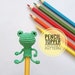 Pencil Topper Crochet Pattern Frog Amigurumi Pen Topper Pattern Mini ...