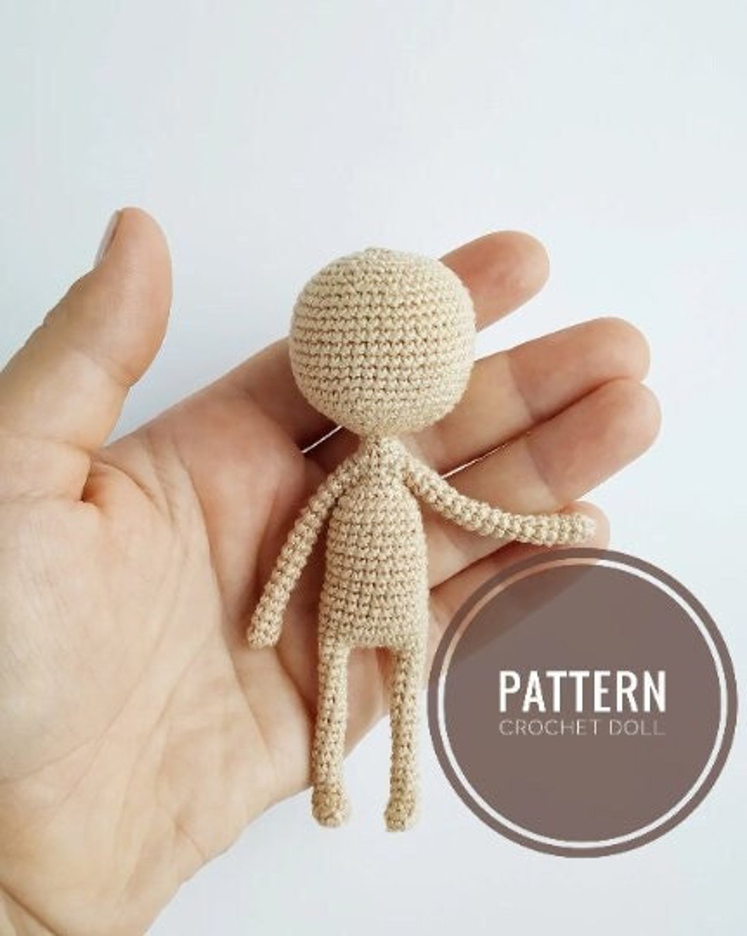 Tiny Doll Body Base Crochet Pattern Body Crochet Pattern Amigurumi ...