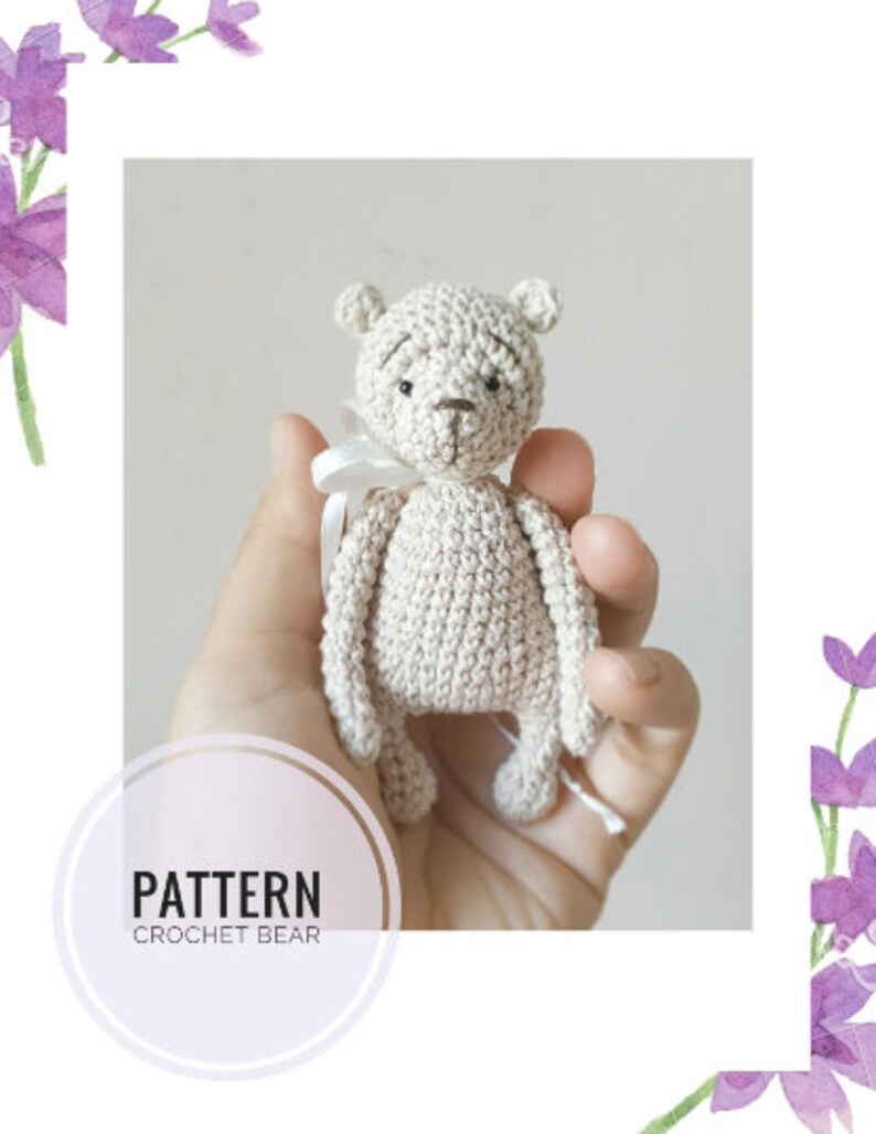 Tiny Bear Crochet Pattern Amigurumi Mini Bear Pattern Tiny - Etsy