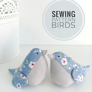Fabric Bird Sewing Pattern: Small Textile Birds (PDF Pattern) - Etsy