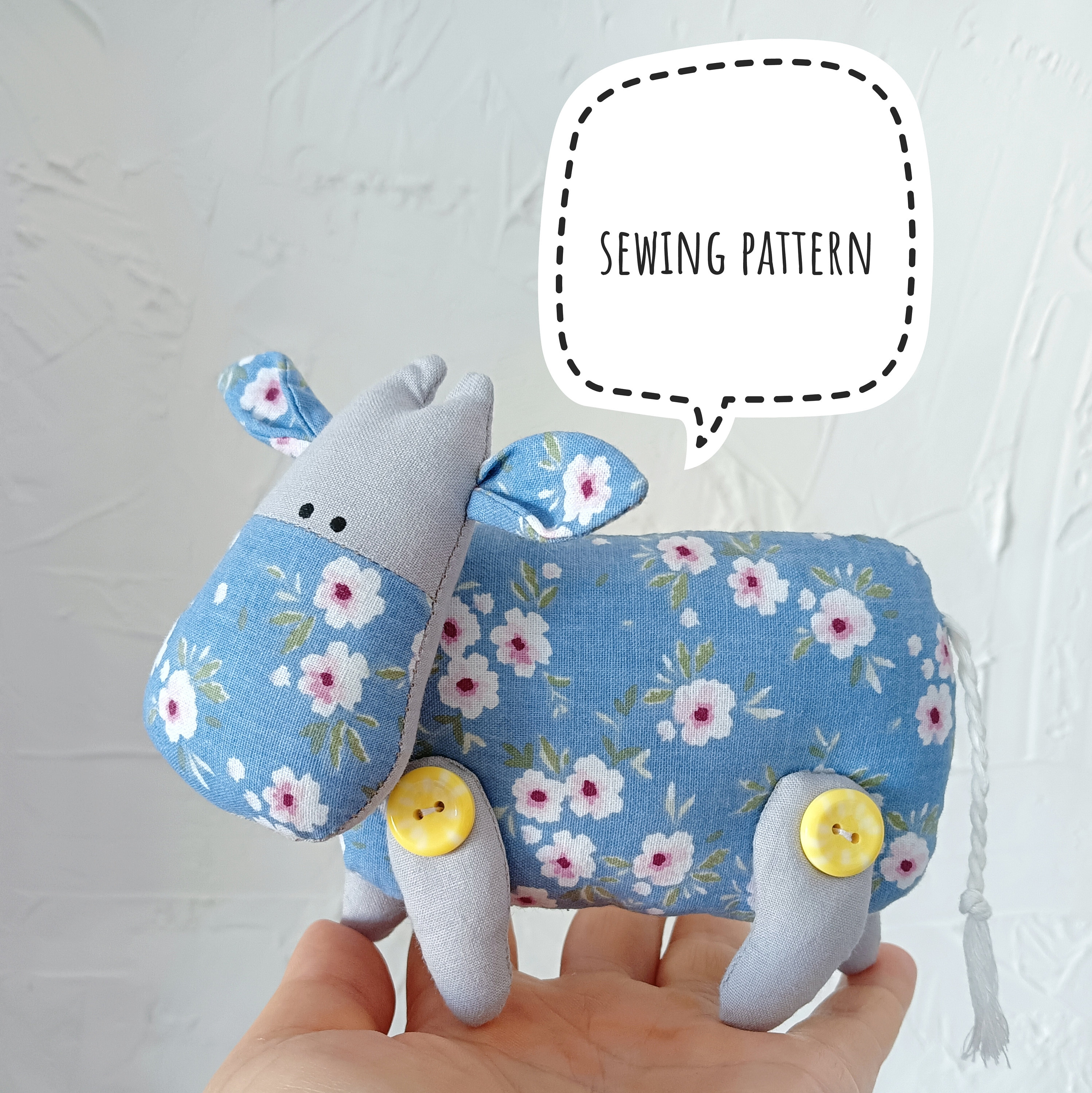 Cow Sewing Pattern Animal's Sewing Patterns Cow Tilda Toy - Etsy