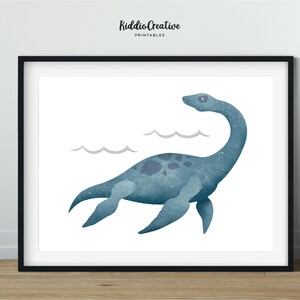 Dinosaur Printable Wall Art; Plesiosaurus; Prints for Toddlers; Nursery ...