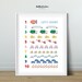 Ocean Animals Alphabet and Numbers Print Set Nursery Wall Art Kid's ...