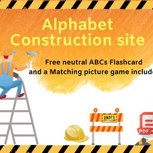 Abcs Construction Site PDF Download With a Matching Picture Game ...