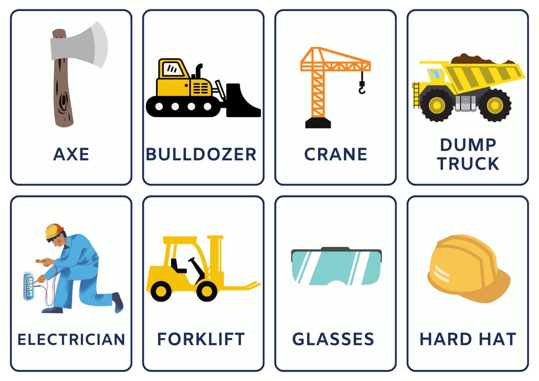 Abcs Construction Site PDF Download With a Matching Picture Game ...