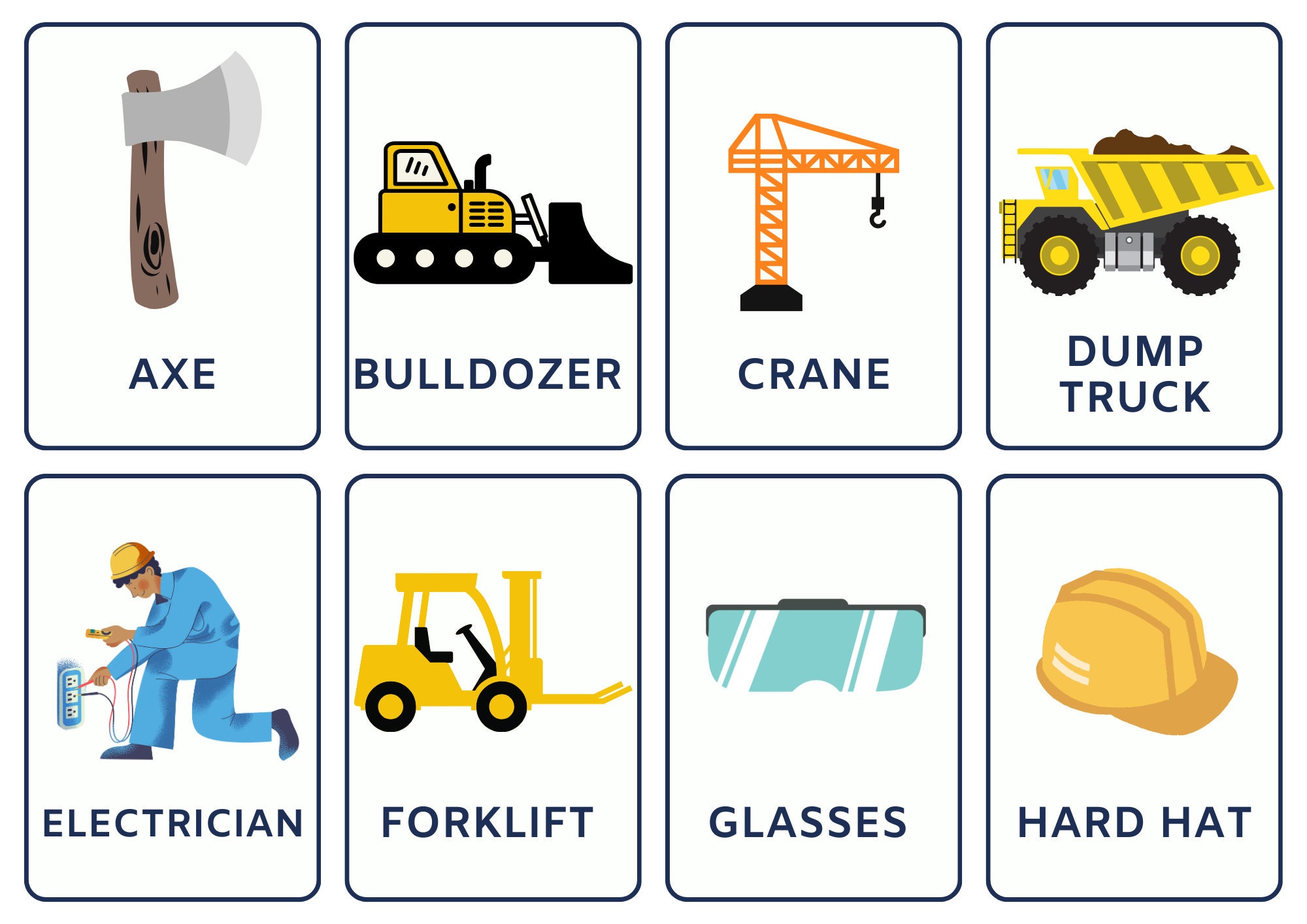 Abcs Construction Site PDF Download With a Matching Picture Game ...