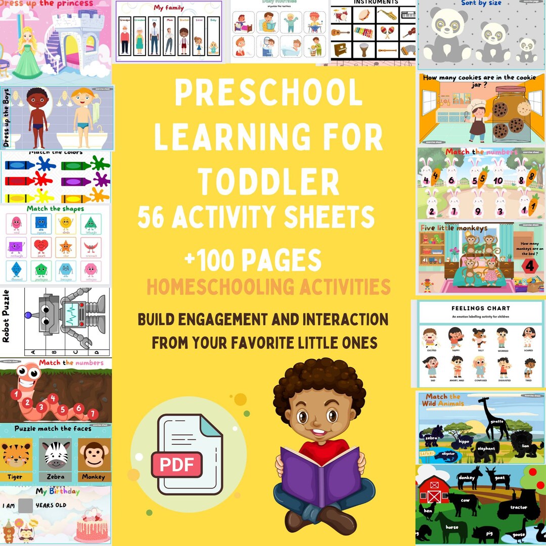 Preschool Learning Binder, Busy Book Printable, Pre K Learning ...