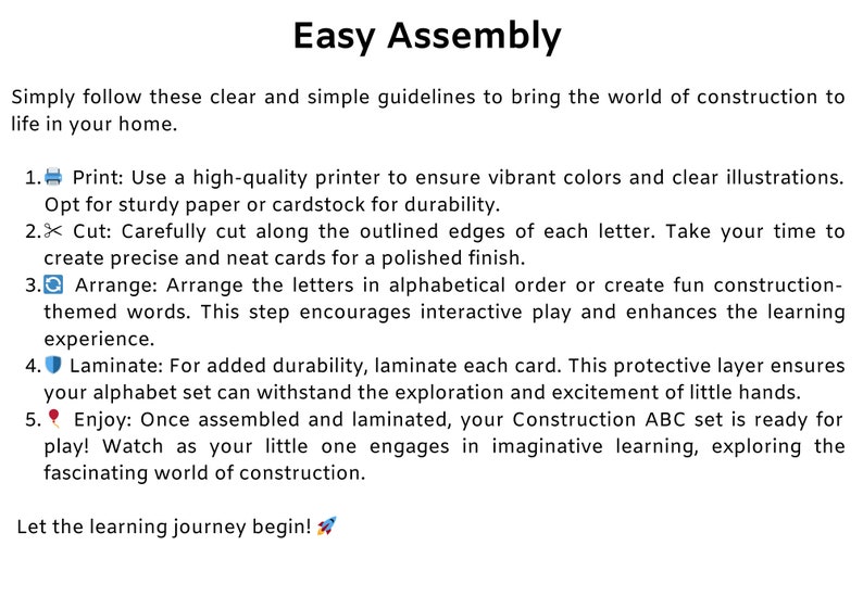 Abcs Construction Site PDF Download With a Matching Picture Game ...